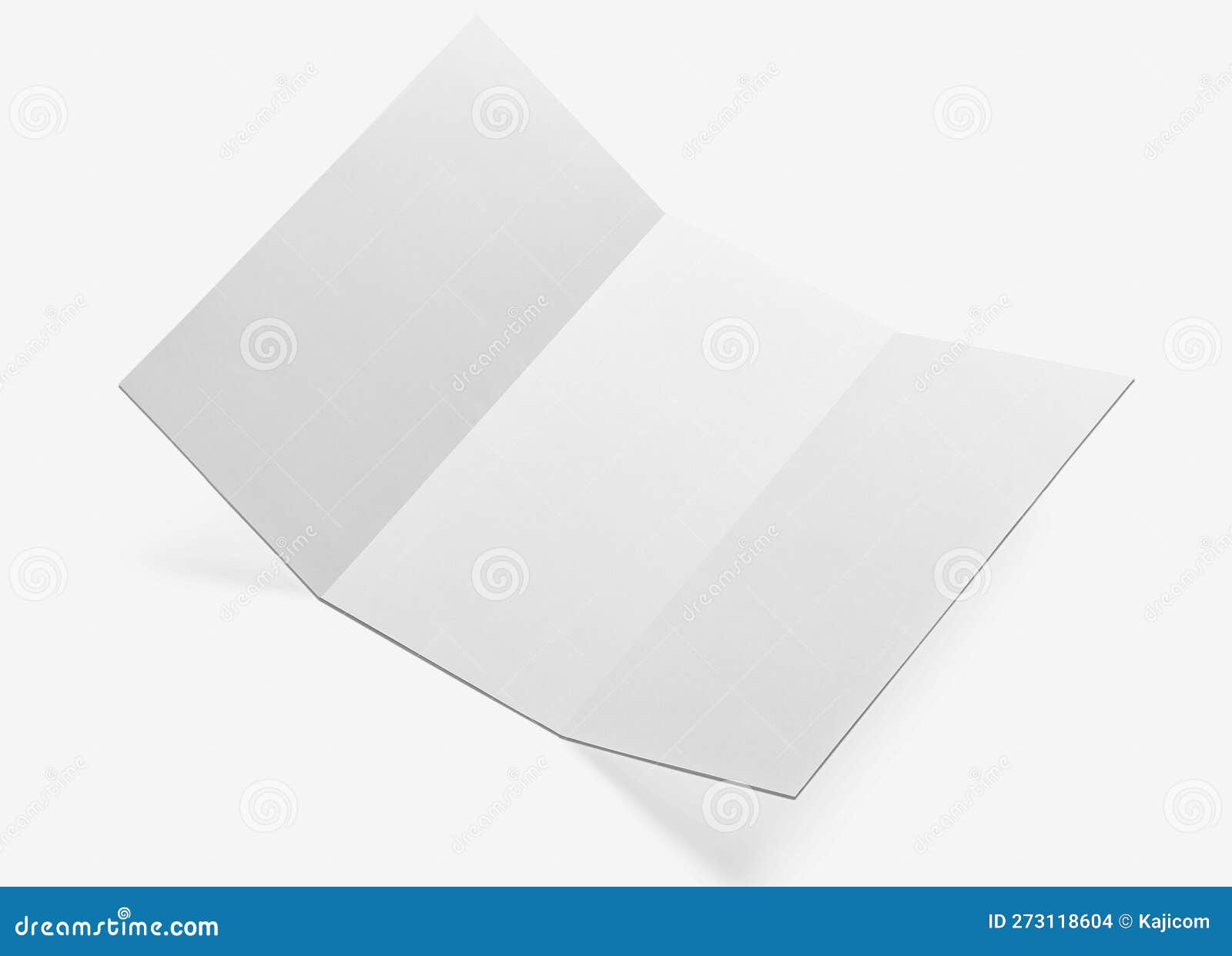 DL Tri-Fold Brochure 3D Rendering Stock Illustration - Illustration of ...