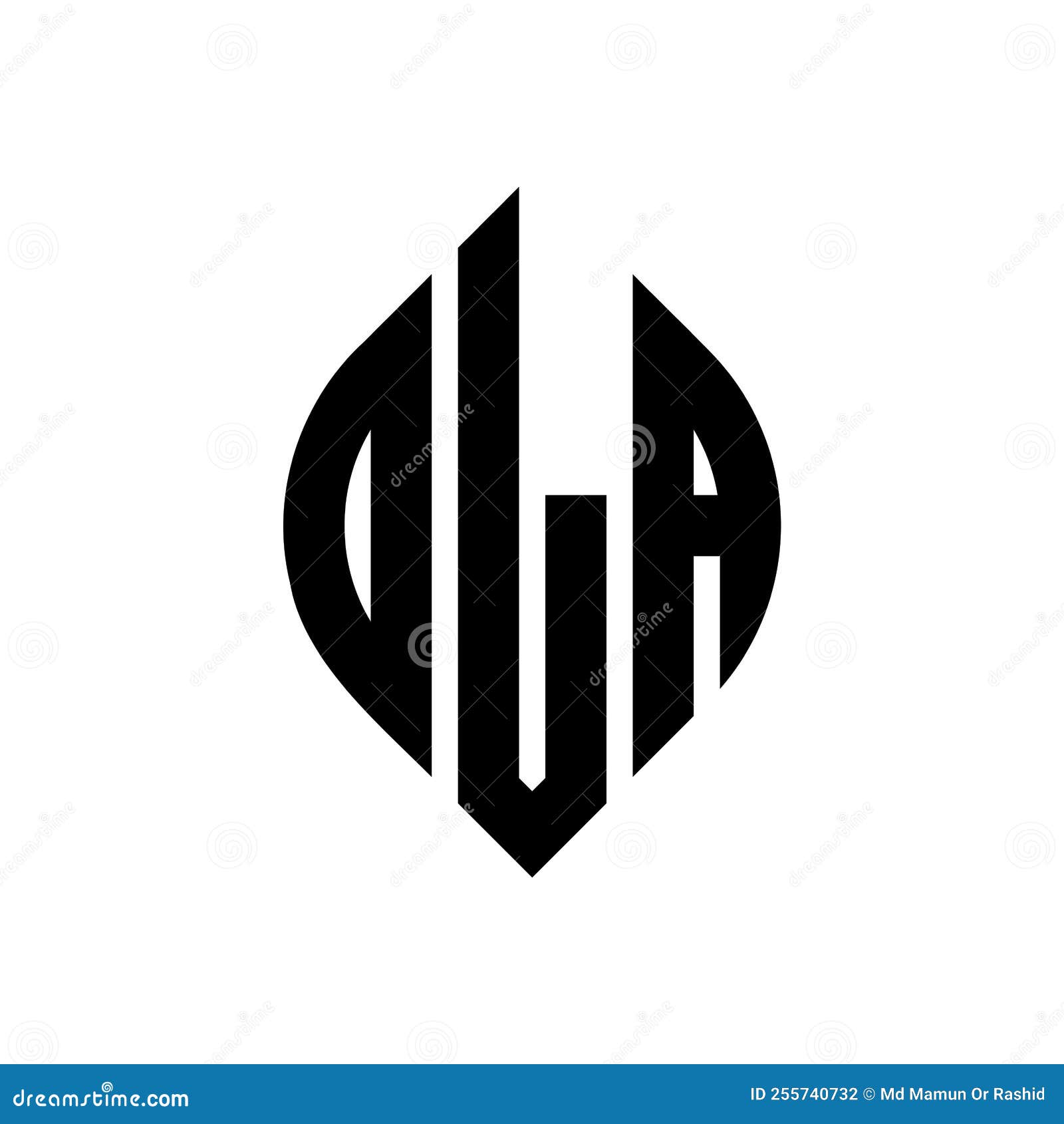 DLA Circle Letter Logo Design with Circle and Ellipse Shape. DLA ...