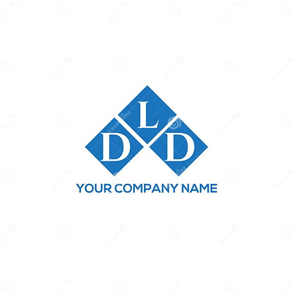 DLD Letter Logo Design on WHITE Background. DLD Creative Initials ...