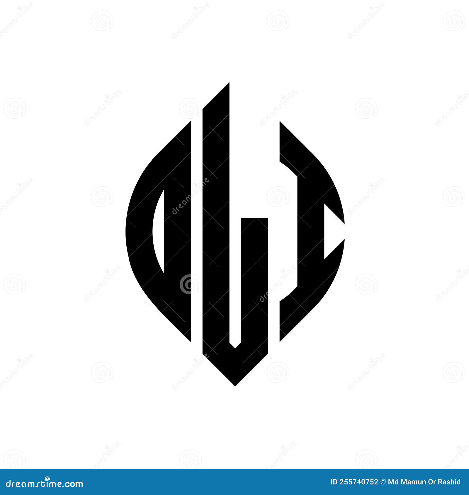 DLI Circle Letter Logo Design with Circle and Ellipse Shape. DLI ...