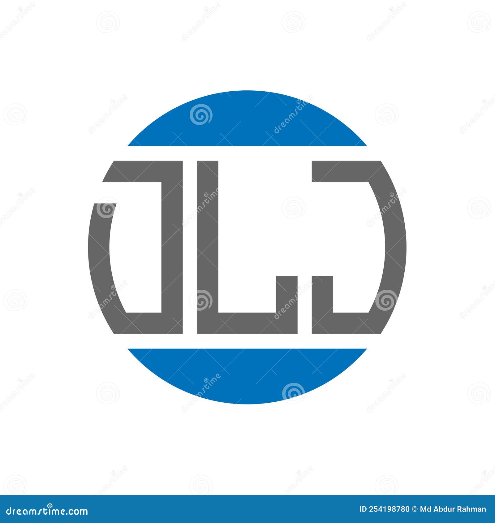 DLJ Letter Logo Design on White Background. DLJ Creative Initials ...