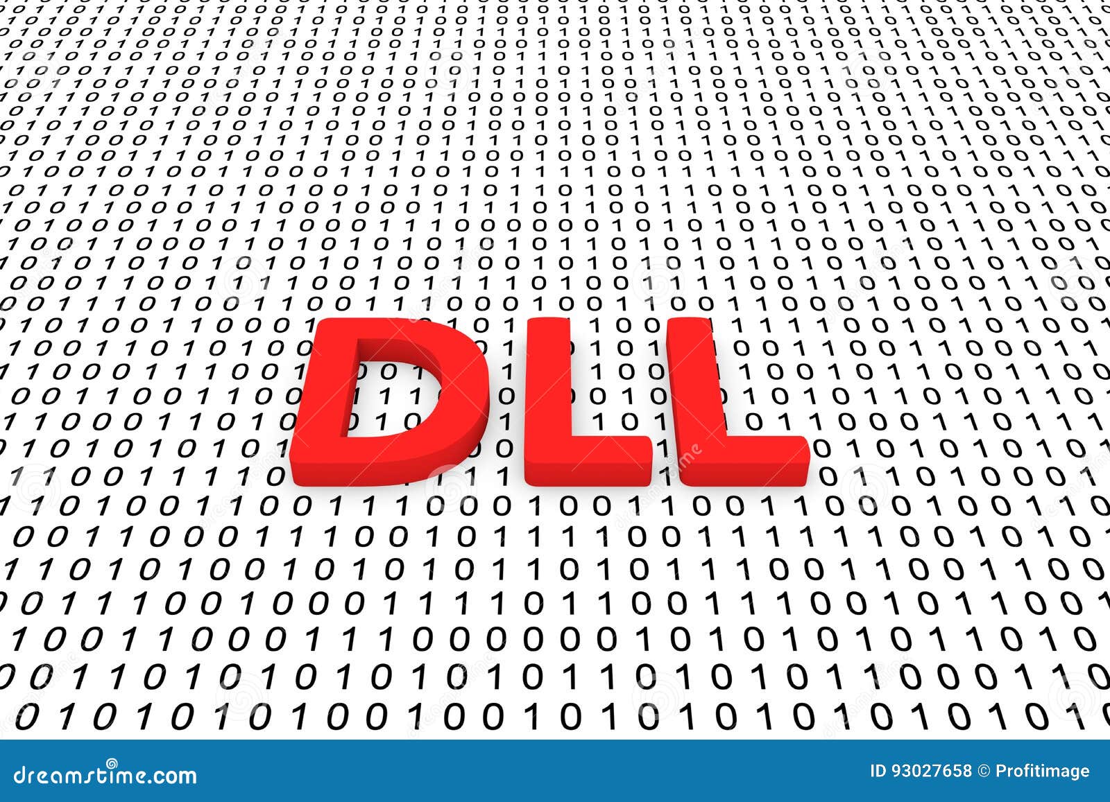 DLL stock illustration. Illustration of render, tech - 93027658