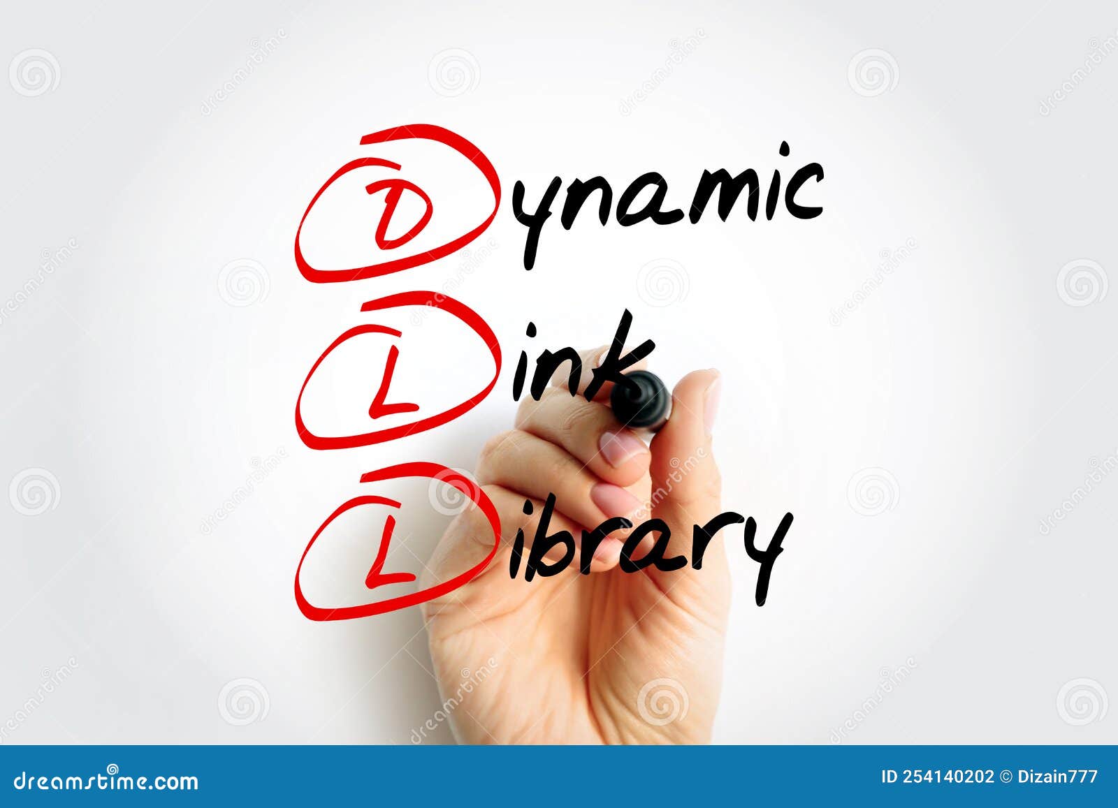DLL - Dynamic Link Library Acronym, Technology Concept Background Stock ... DLL - Dynamic Link Library Acronym, Technology Concept Background Stock ...