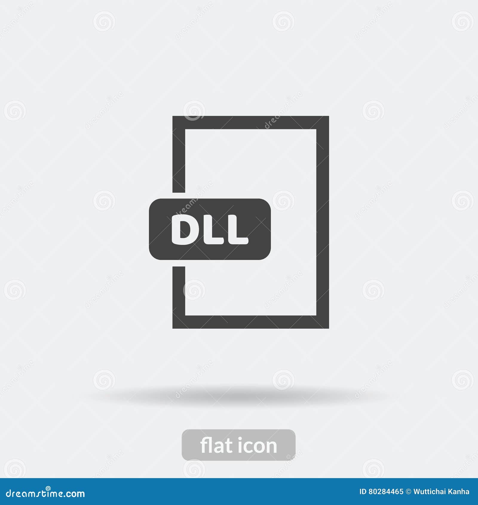 Dll Icon, Vector is Type EPS10 Stock Vector - Illustration of extension ...