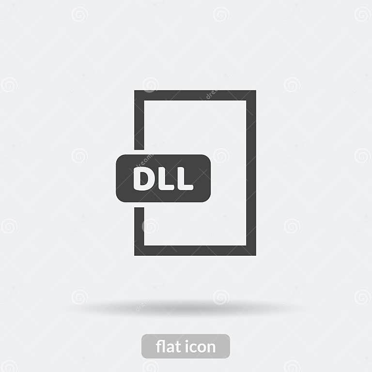 Dll Icon, Vector is Type EPS10 Stock Vector - Illustration of extension ...