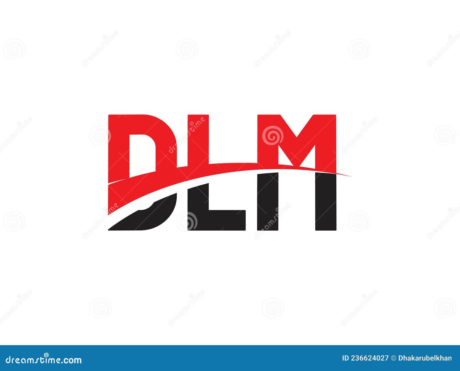 DLM Letter Initial Logo Design Vector Illustration Stock Vector ...