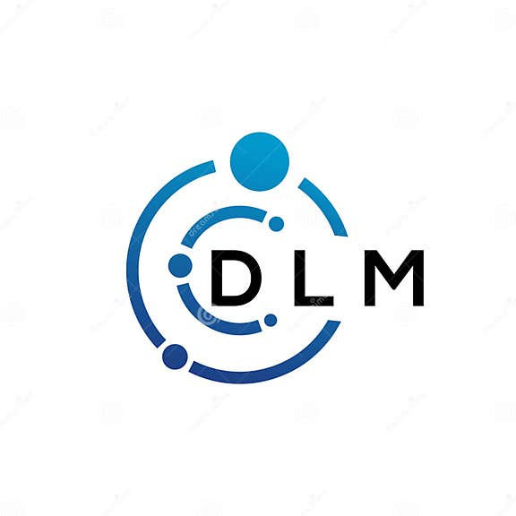 DLM Letter Logo Design on White Background. DLM Creative Initials ...
