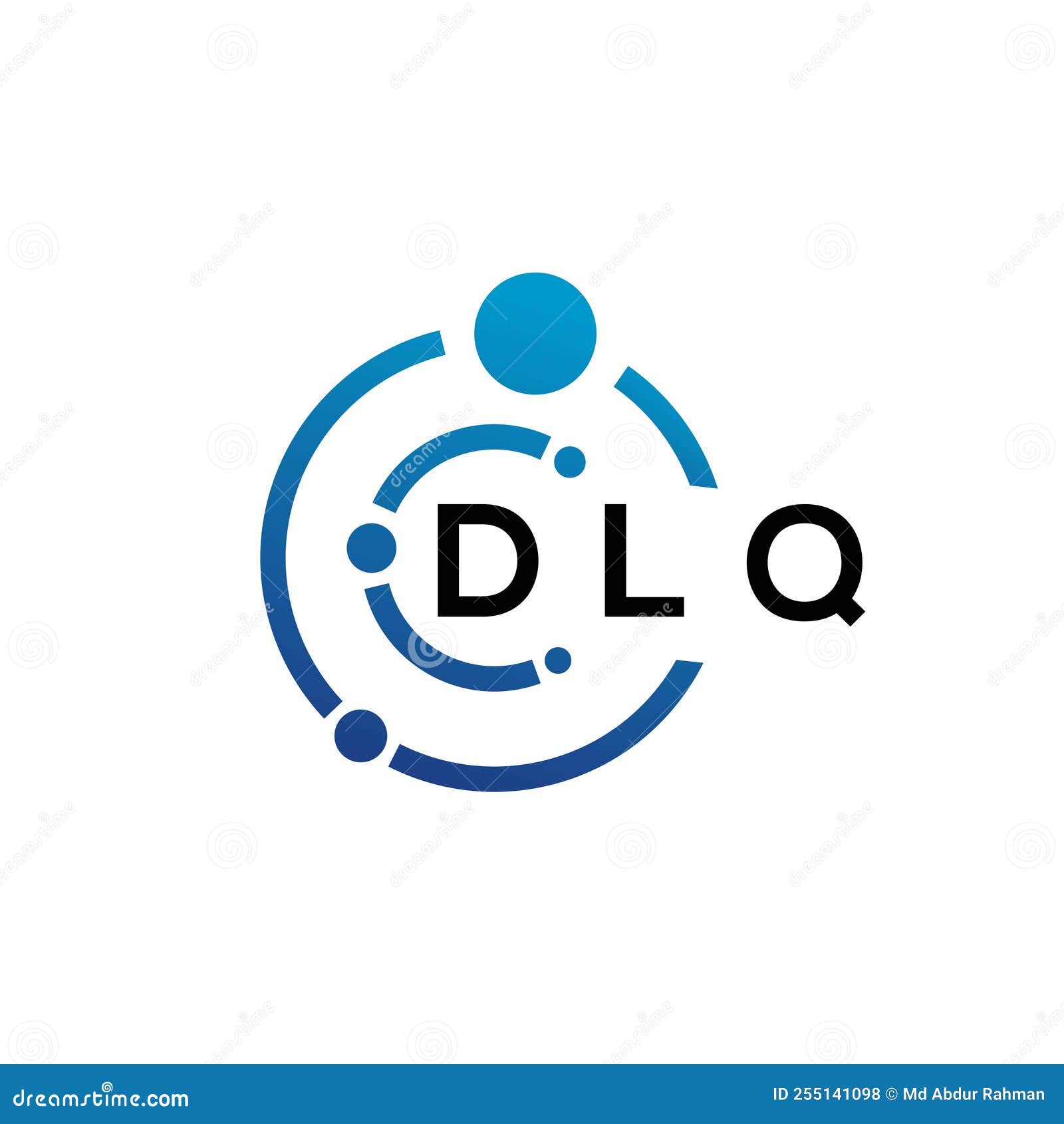 DLQ Letter Logo Design on White Background. DLQ Creative Initials ...