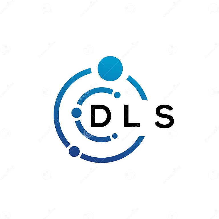 DLS Letter Logo Design on White Background. DLS Creative Initials ...