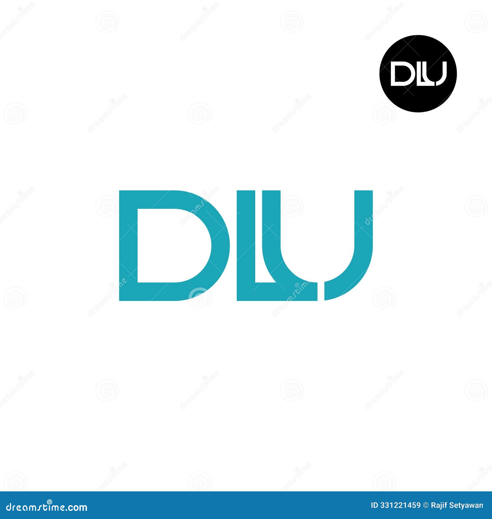 DLU Logo Letter Monogram Design Stock Vector - Illustration of design ...