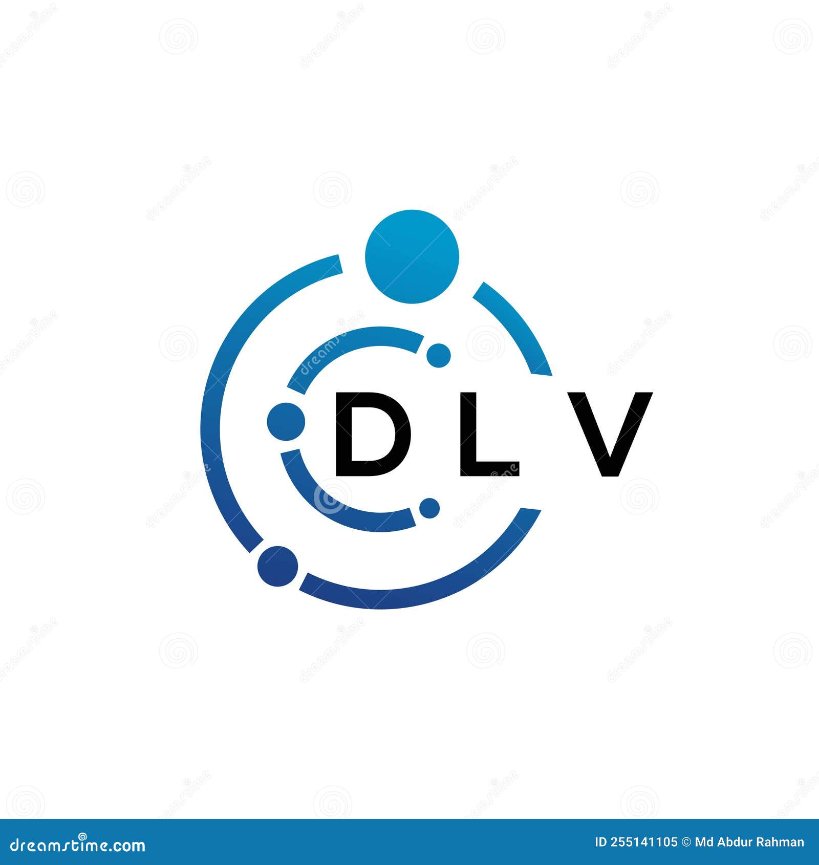 DLV Letter Logo Design on White Background. DLV Creative Initials ...