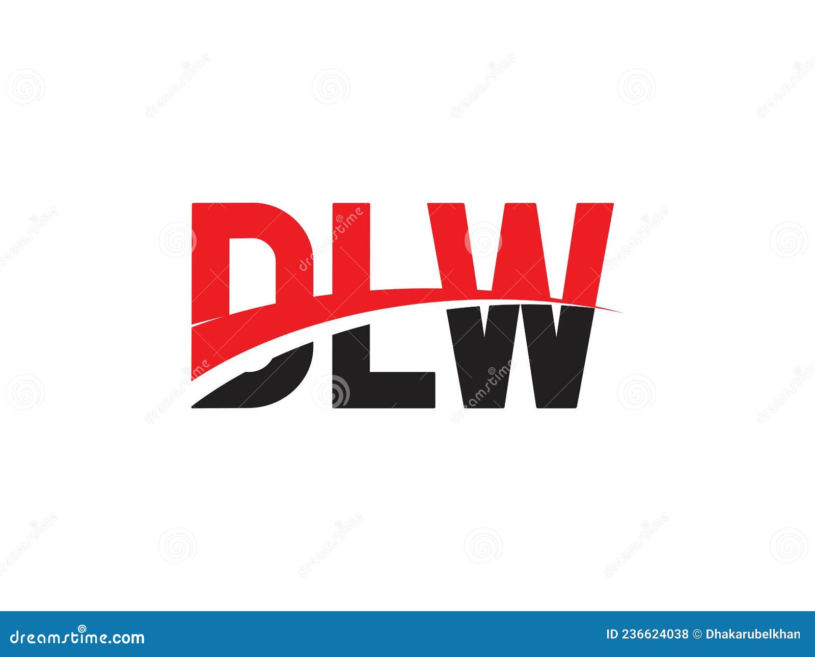 DLW Letter Initial Logo Design Vector Illustration Stock Vector ...