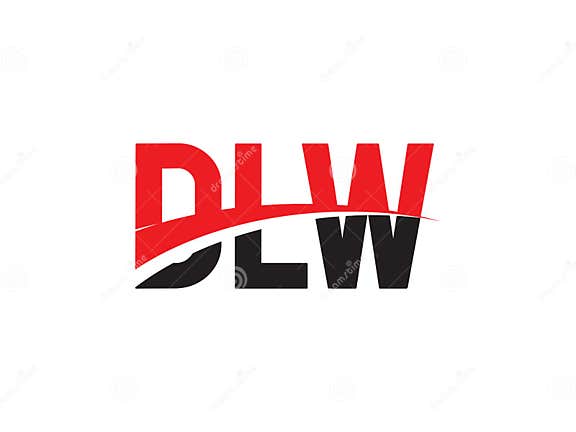 DLW Letter Initial Logo Design Vector Illustration Stock Vector ...