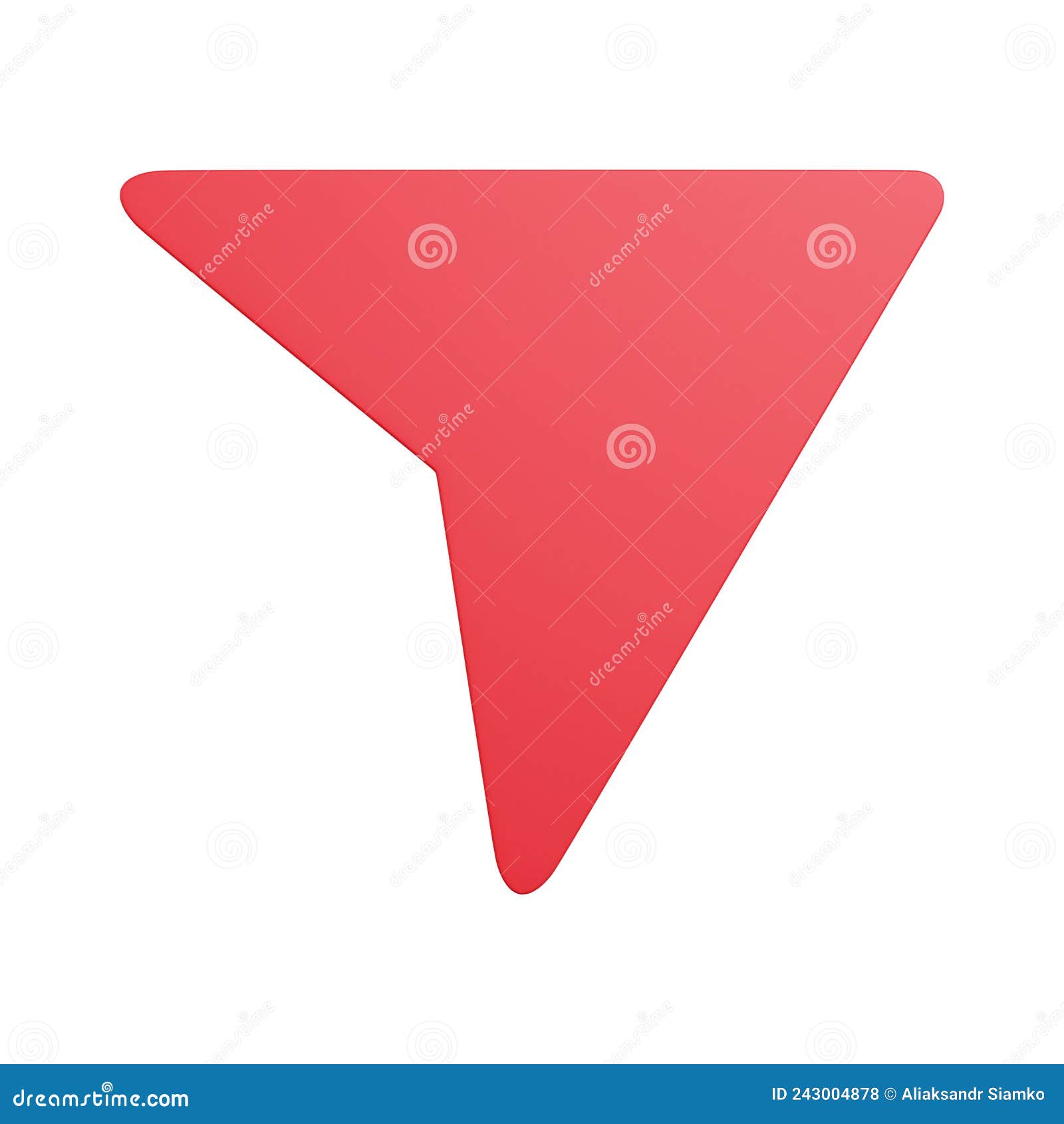 DM Arrow Icon. 3d Render Illustration Stock Illustration - Illustration ...