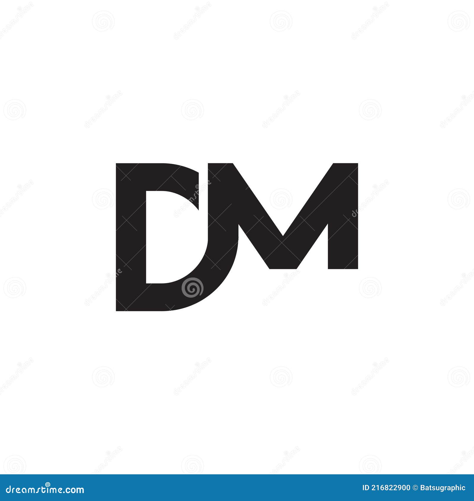 Dm Initial Letter Vector Logo Stock Illustration - Illustration of ...