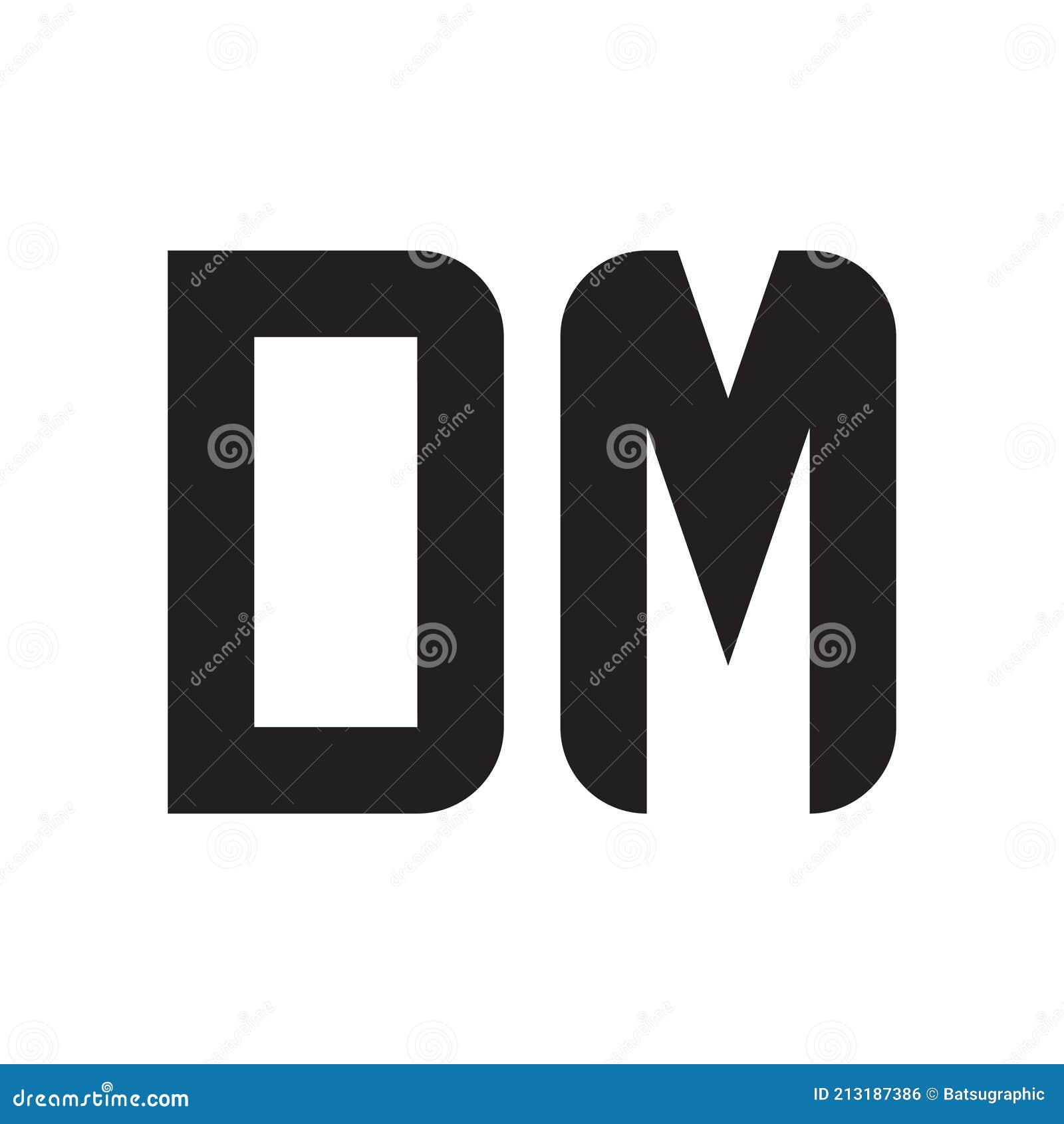 Dm Initial Letter Vector Logo Icon Stock Vector - Illustration of ...