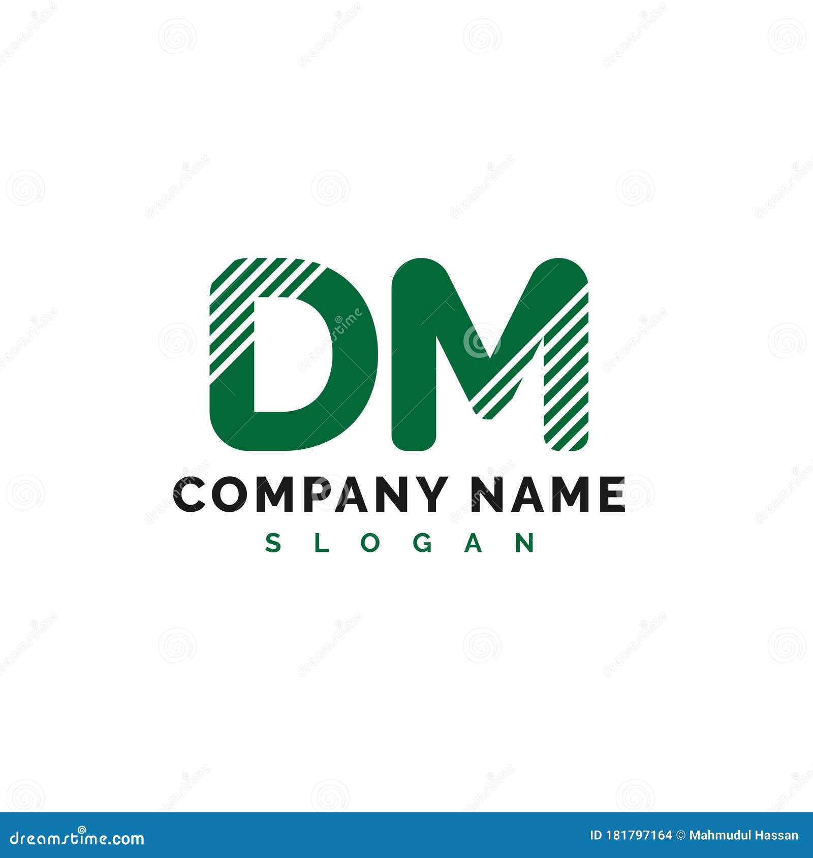 DM Letter Logo Design. DM Letter Logo Vector Illustration - Vector ...