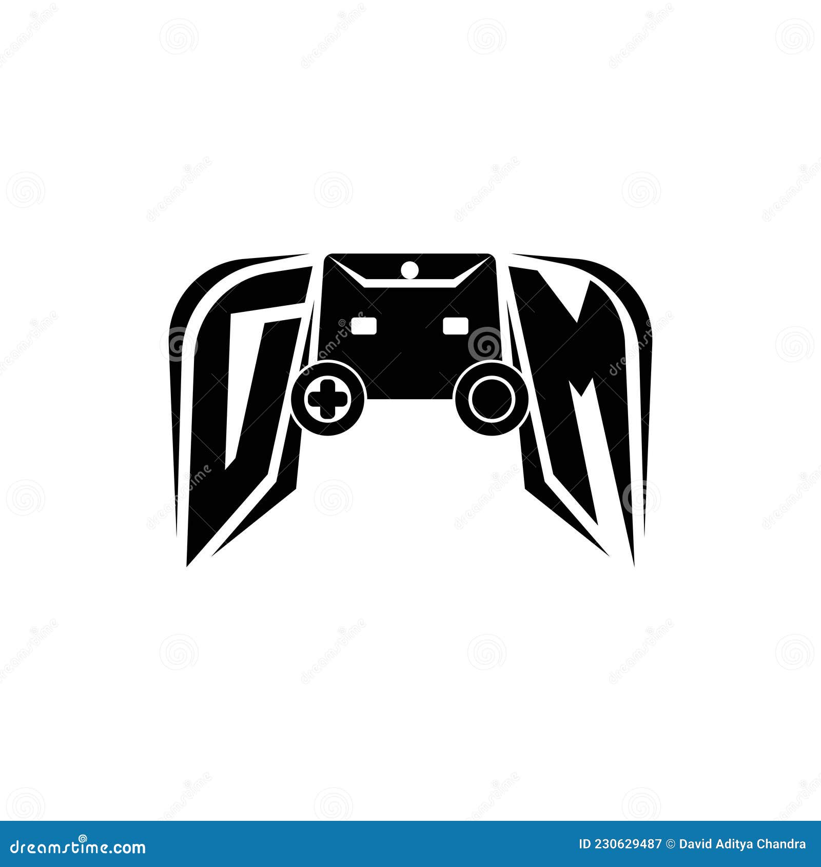 DM Monogram ESports Console Stock Vector - Illustration of company ...