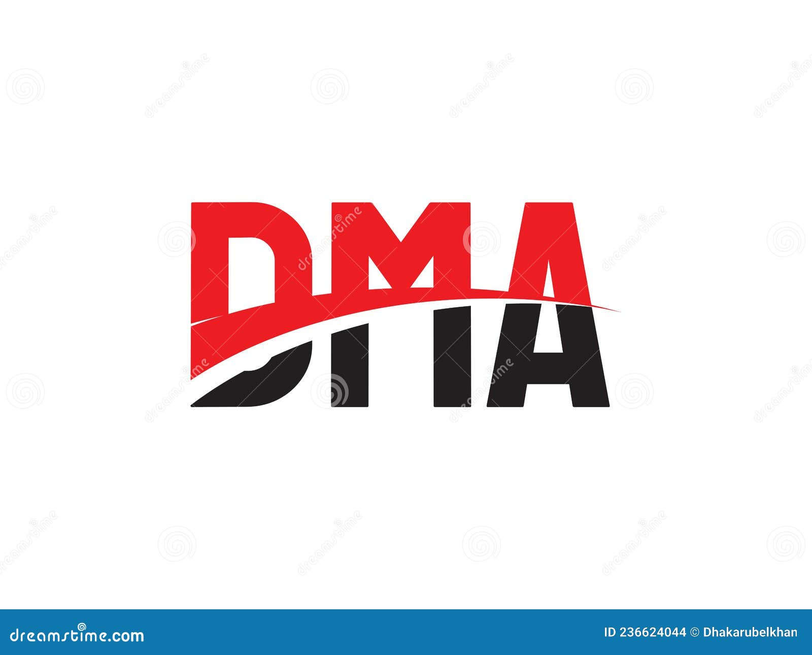 DMA Letter Initial Logo Design Vector Illustration Stock Vector ...