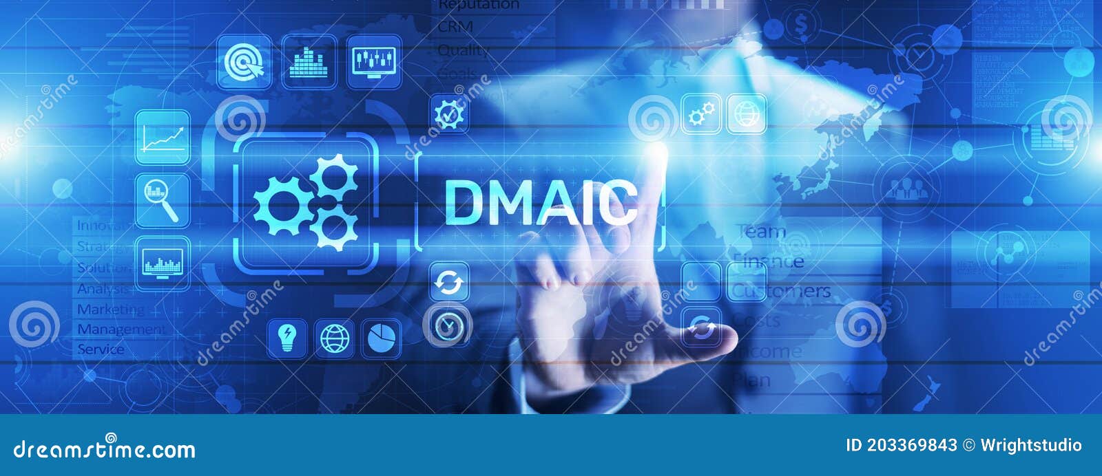 DMAIC Define Measure Analyze Improve Control Industrial Business ...