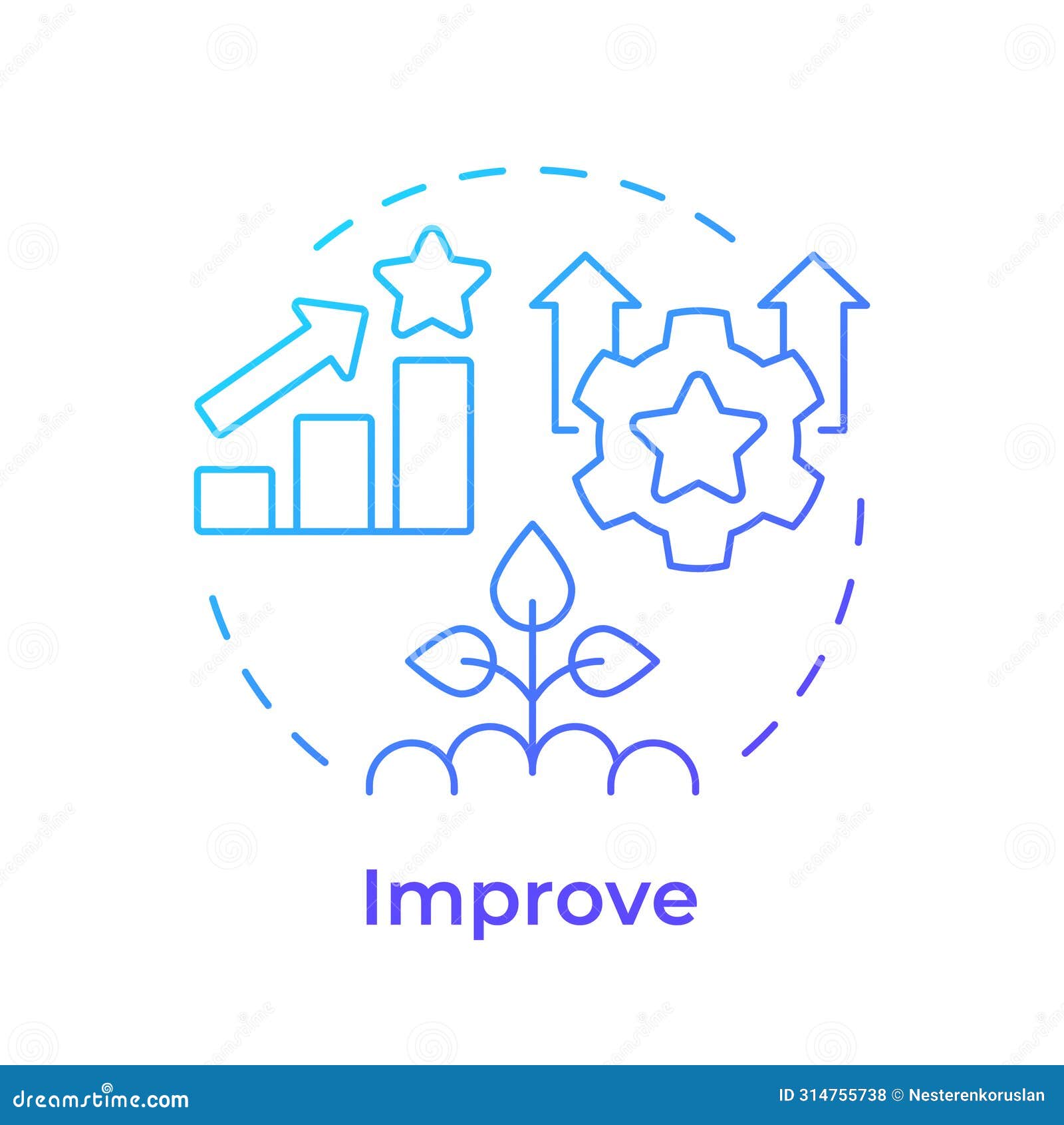 DMAIC Improve Phase Soft Blue Concept Icon Vector Illustration ... DMAIC Improve Phase Soft Blue Concept Icon Vector Illustration ...