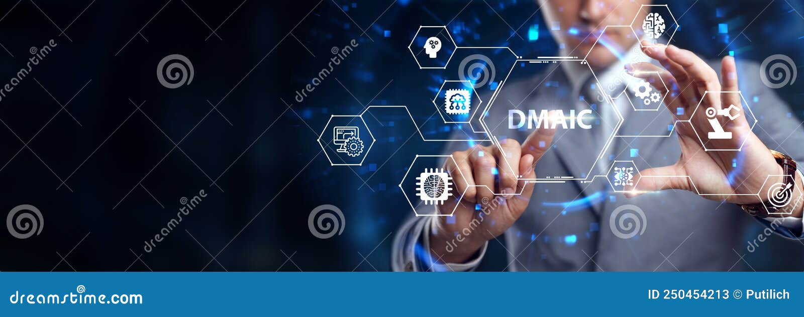 DMAIC, Six Sigma. Define, Measure, Analyse, Improve, Control Stock ...