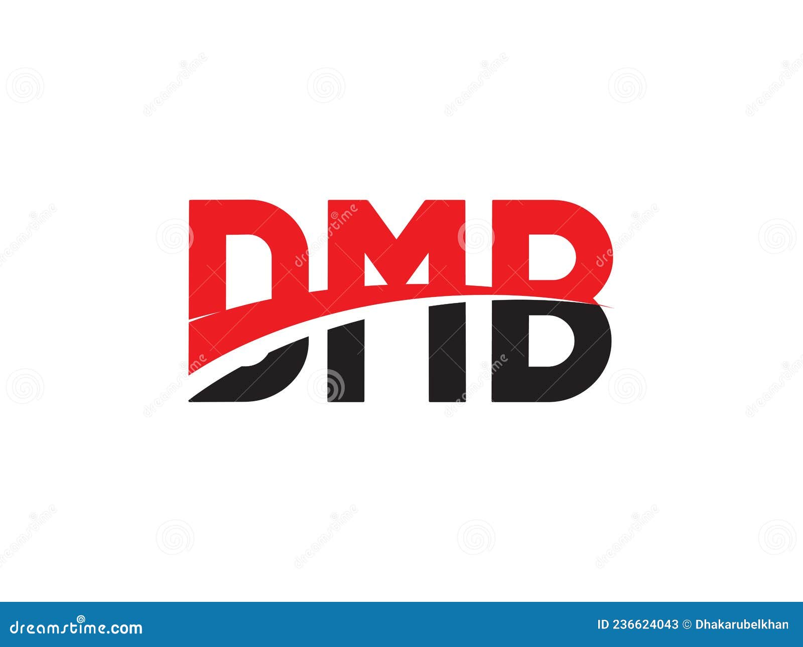 DMB Letter Initial Logo Design Vector Illustration Stock Vector ...