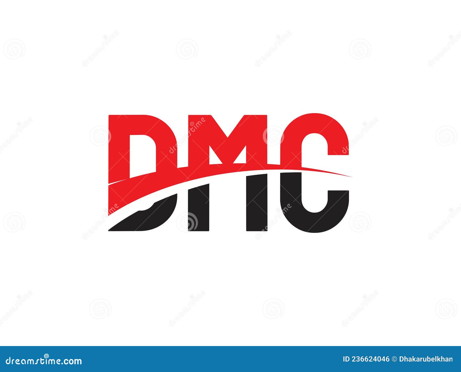 DMC Letter Initial Logo Design Vector Illustration Stock Vector ...