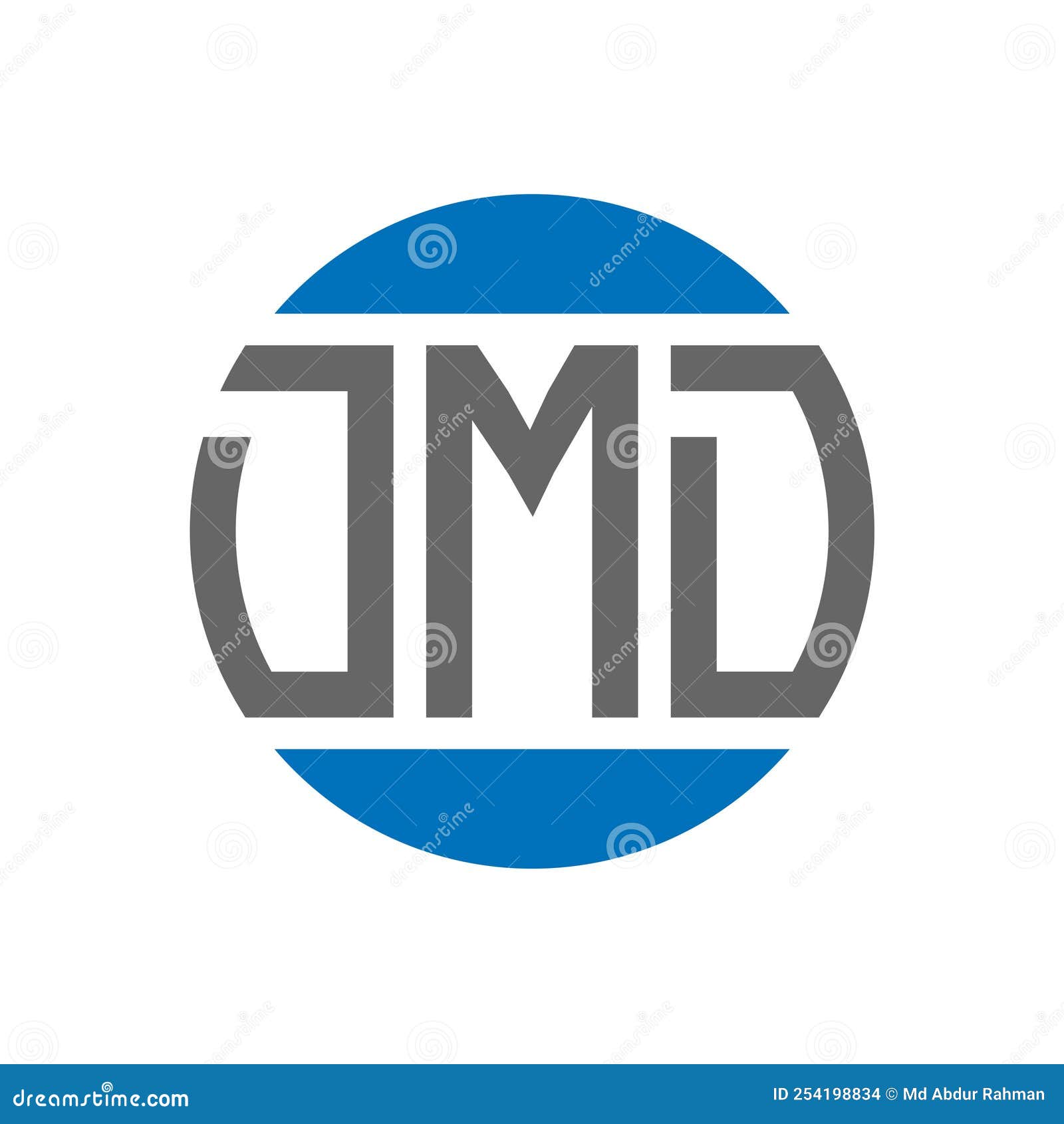 DMD Letter Logo Design On White Background. DMD Creative Initials ...