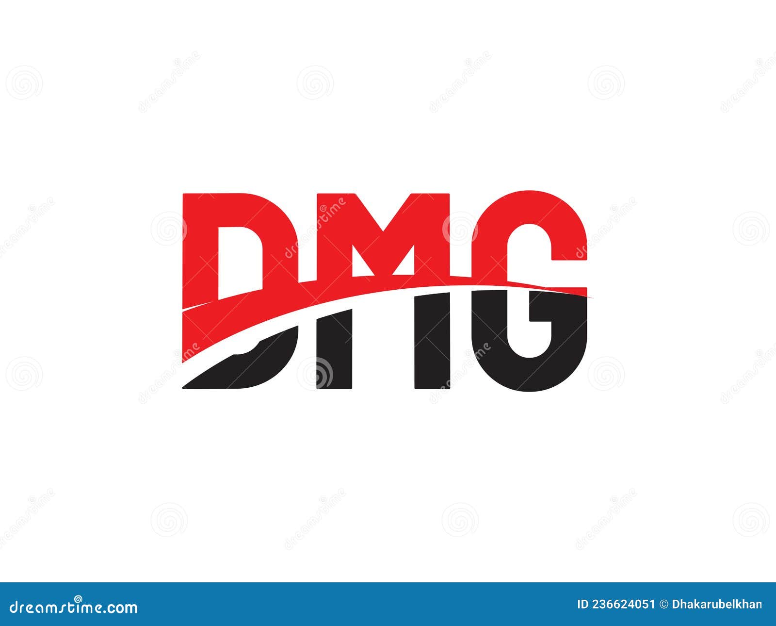DMG Letter Initial Logo Design Vector Illustration Stock Vector ...