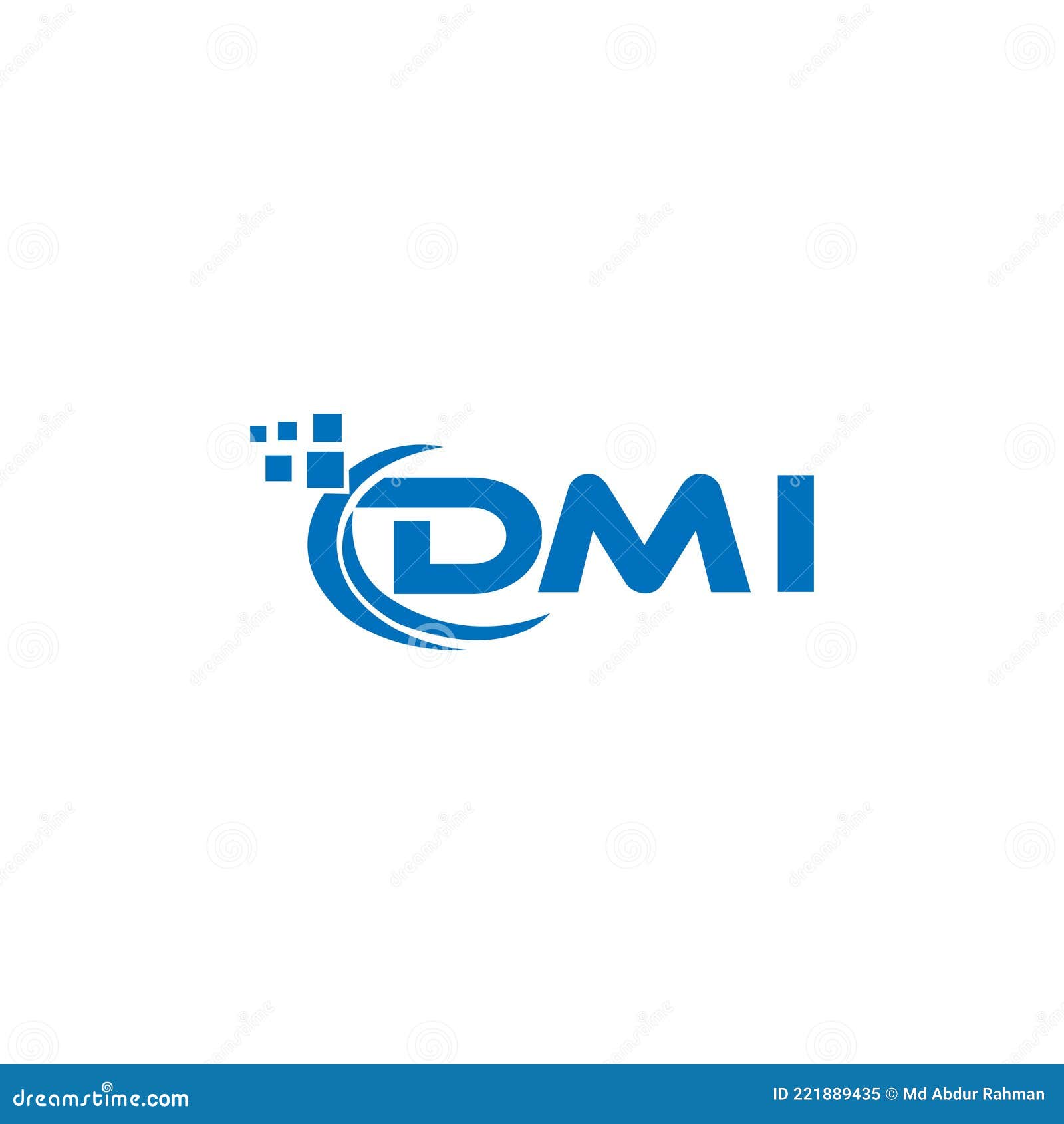 DMI Letter Logo Design on White Background. DMI Creative Initials ...