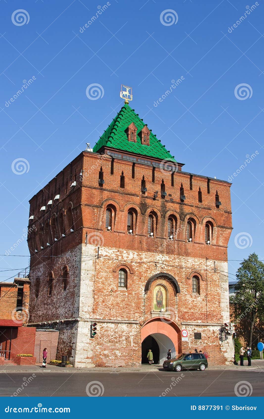Dmitrovskaya Tower of Nizhny Novgorod Kremlin Stock Image - Image of ...