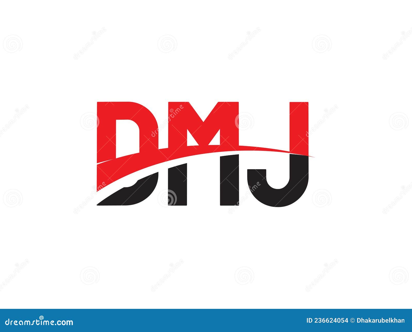 DMJ Letter Initial Logo Design Vector Illustration Stock Vector ...