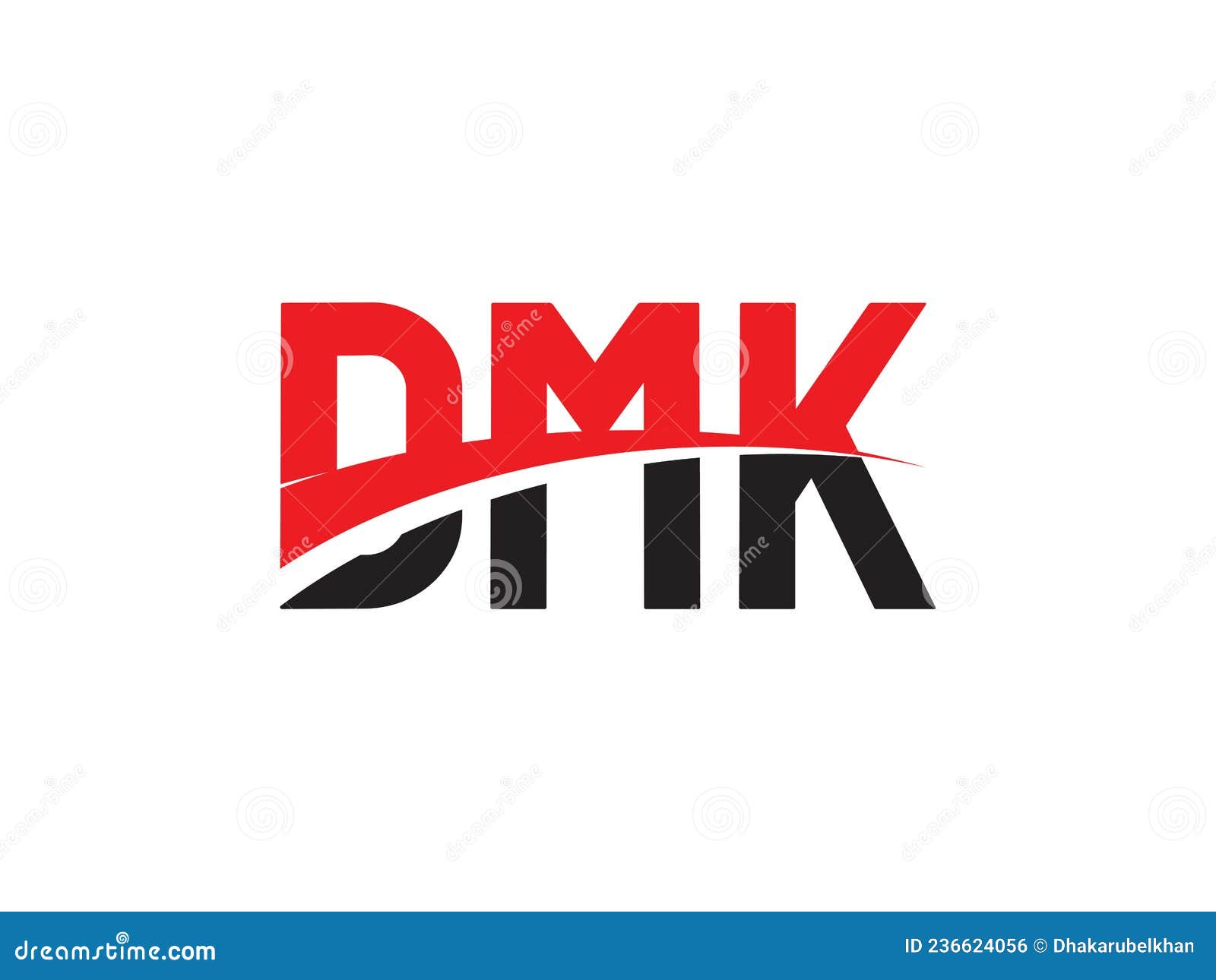 DMK Letter Initial Logo Design Vector Illustration Stock Vector ...