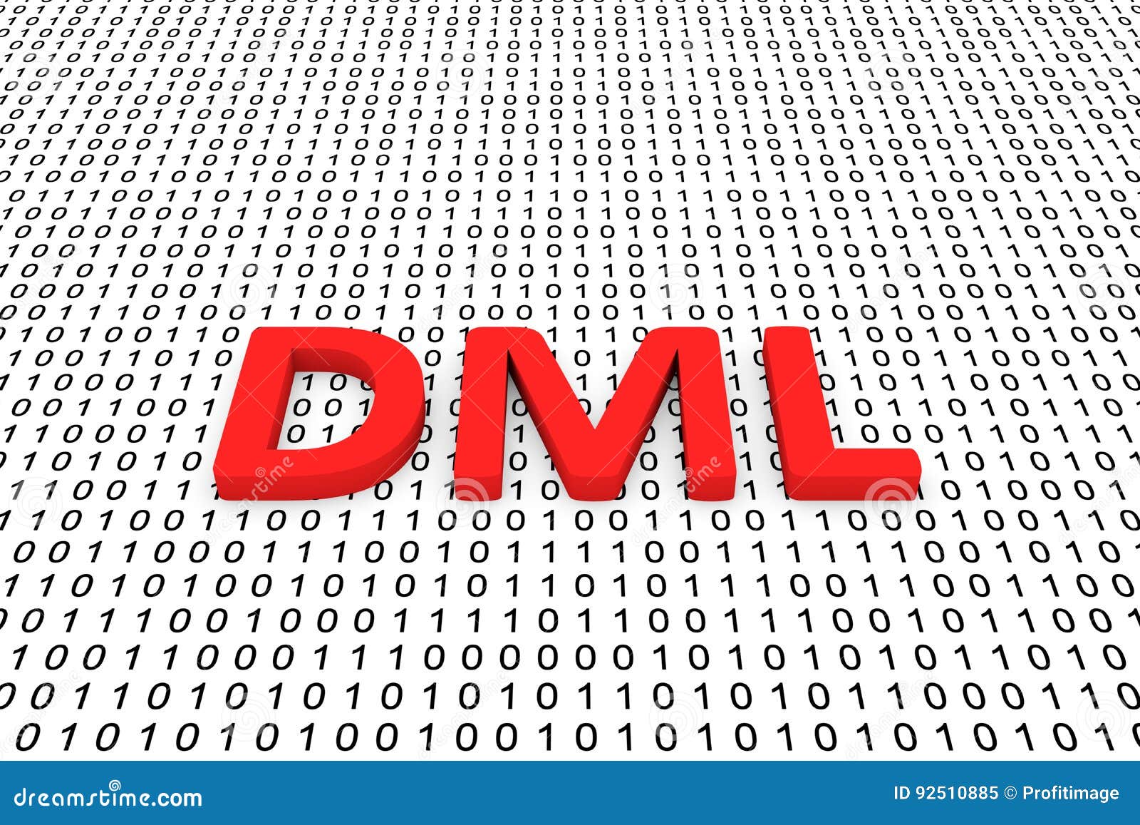 DML stock illustration. Illustration of render, database - 92510885