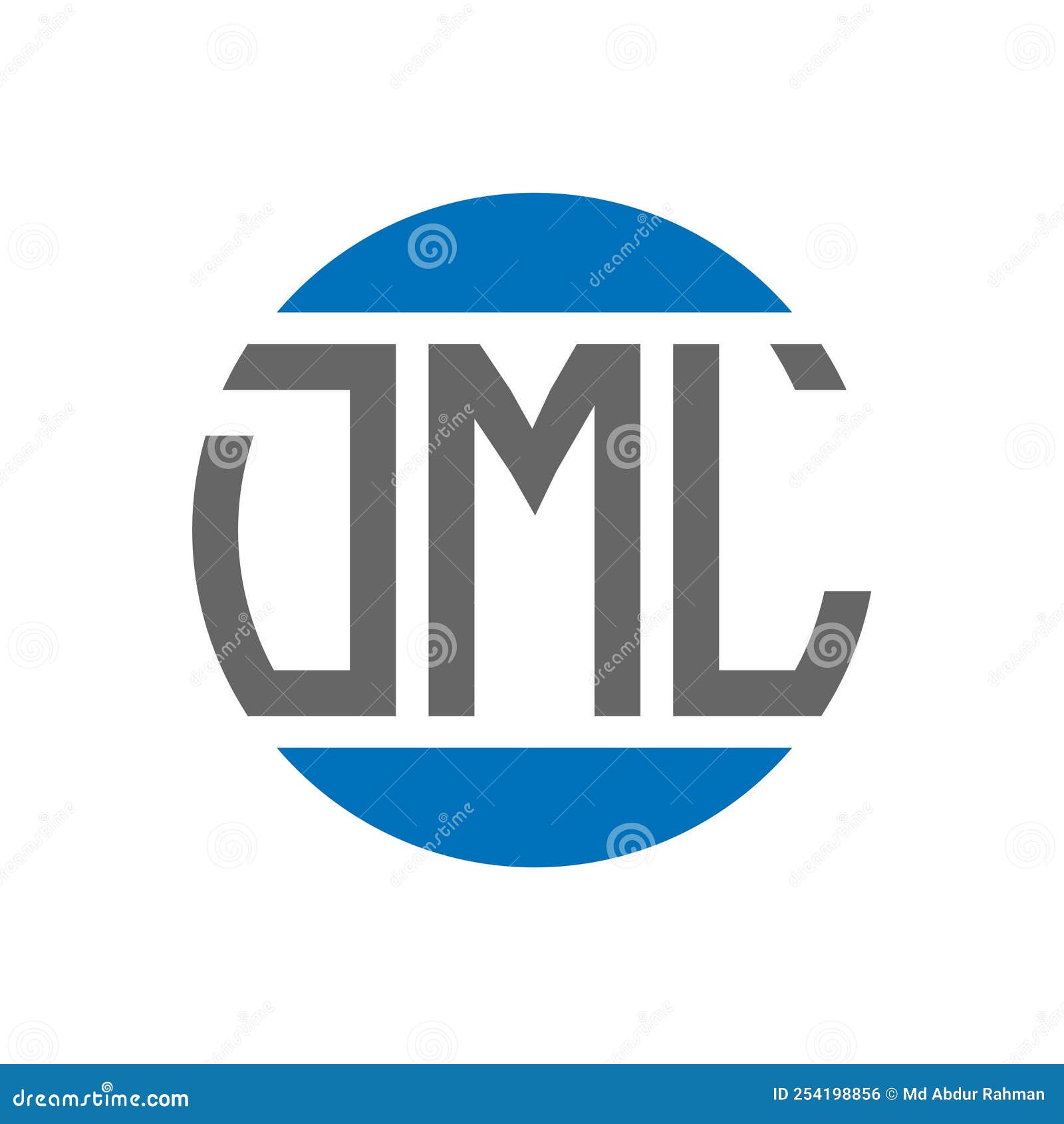 DML Letter Logo Design on White Background. DML Creative Initials ...