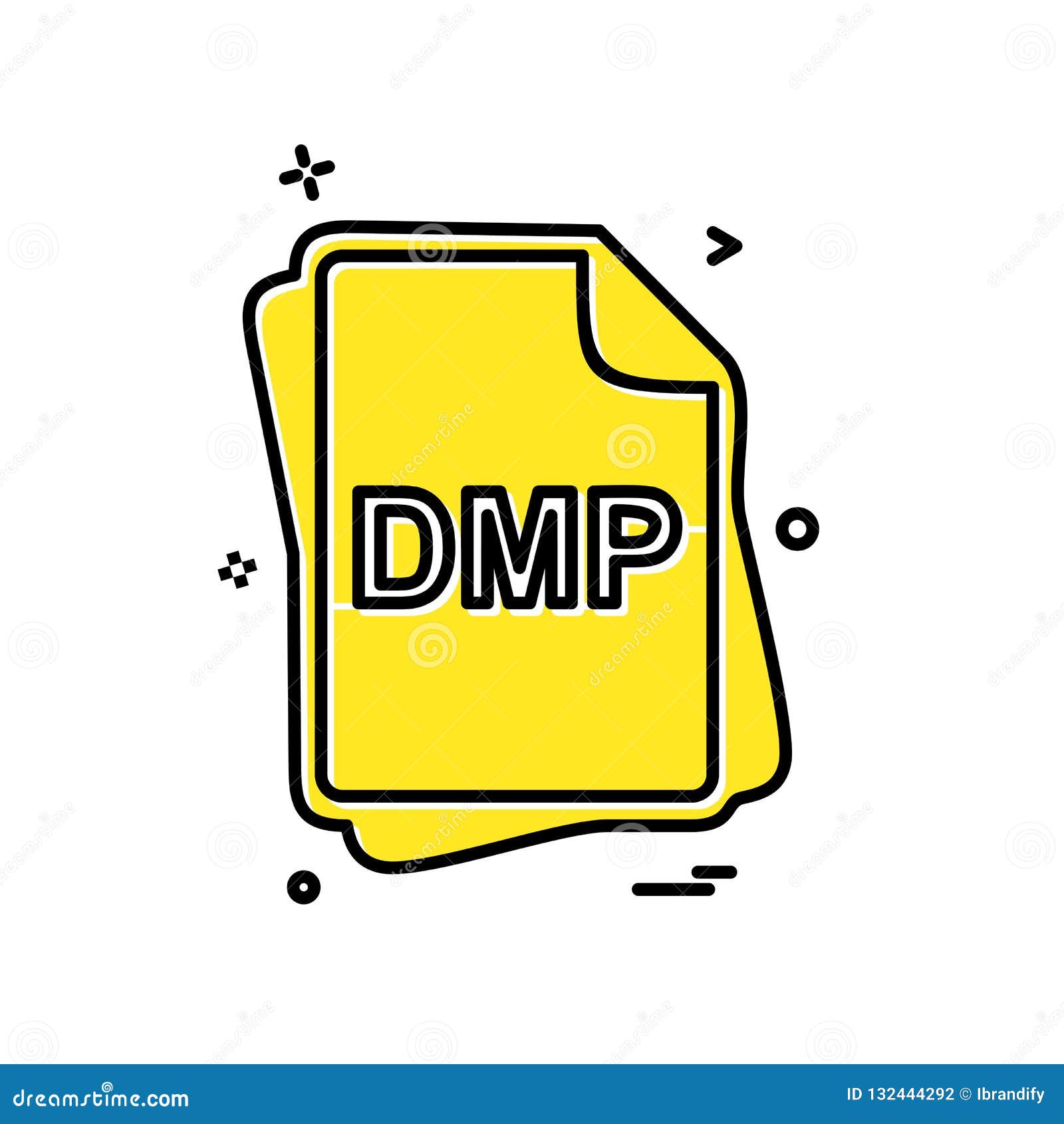 DMP File Type Icon Design Vector Stock Vector - Illustration of ...