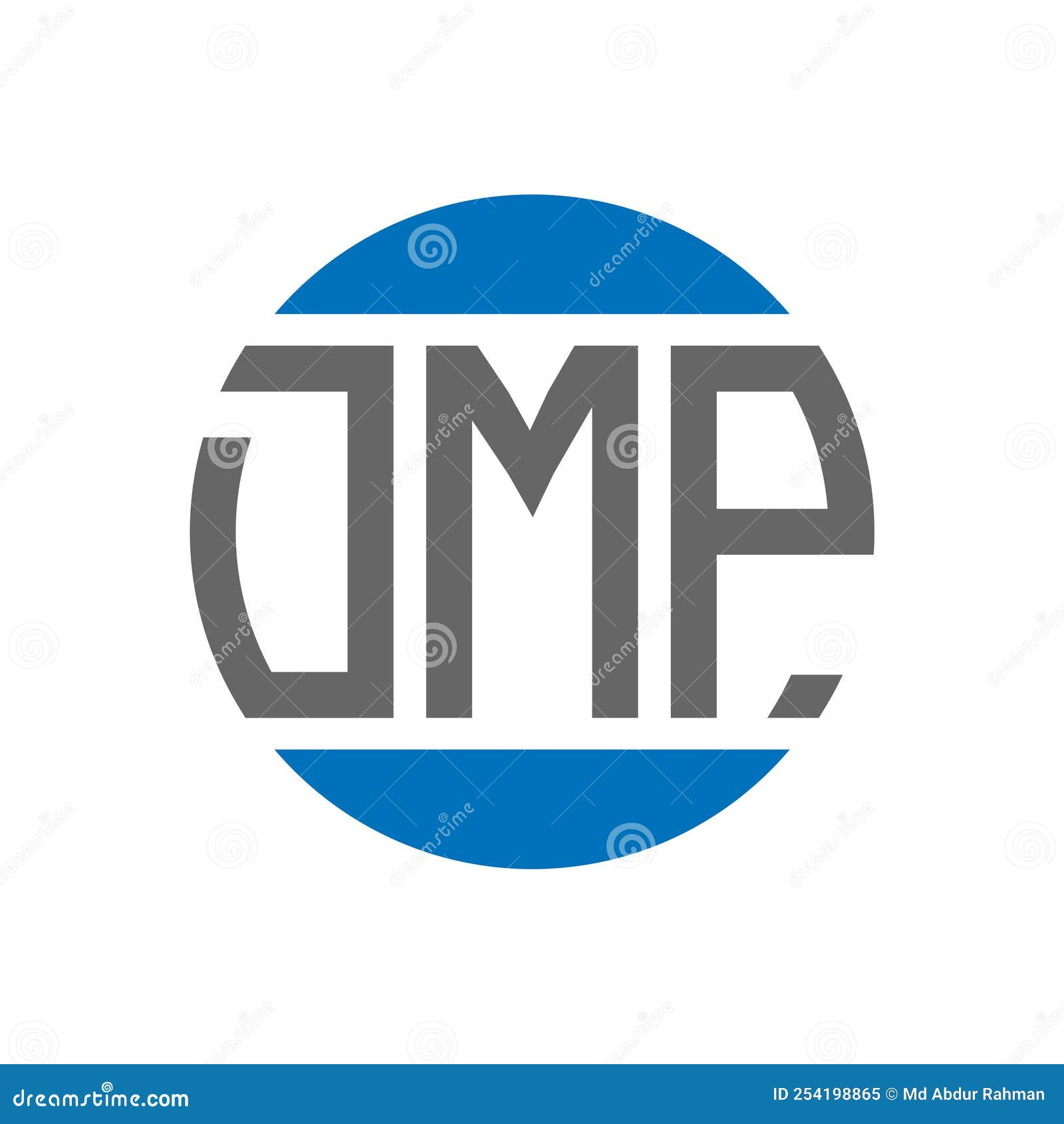 DMP Letter Logo Design on White Background. DMP Creative Initials ...