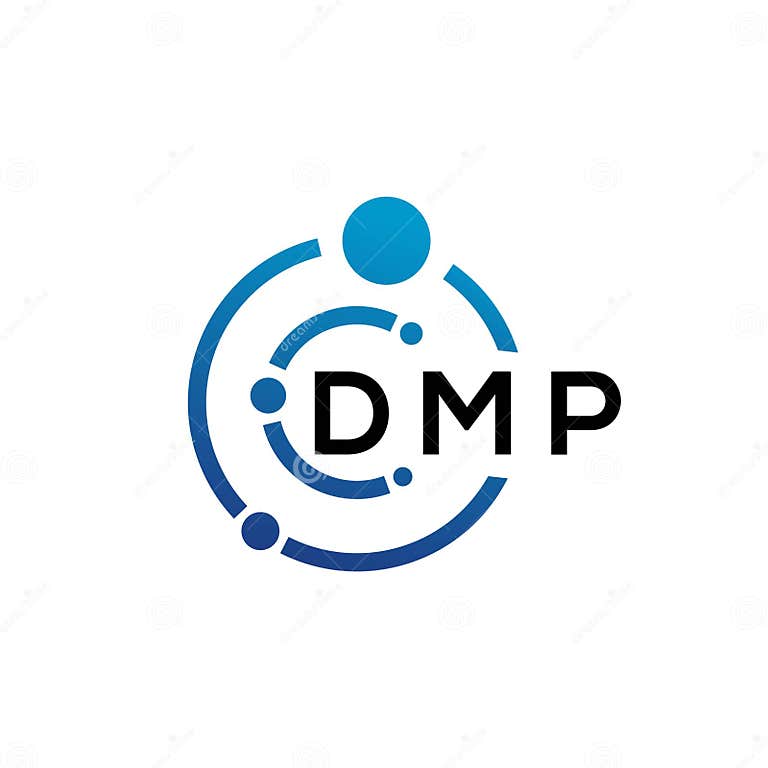 DMP Letter Logo Design on White Background. DMP Creative Initials ...