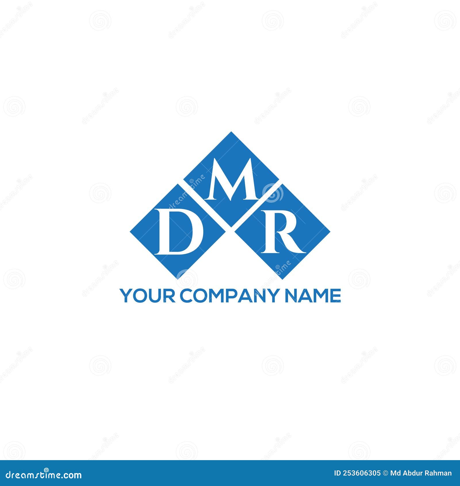 DMR Letter Logo Design on WHITE Background. DMR Creative Initials ...