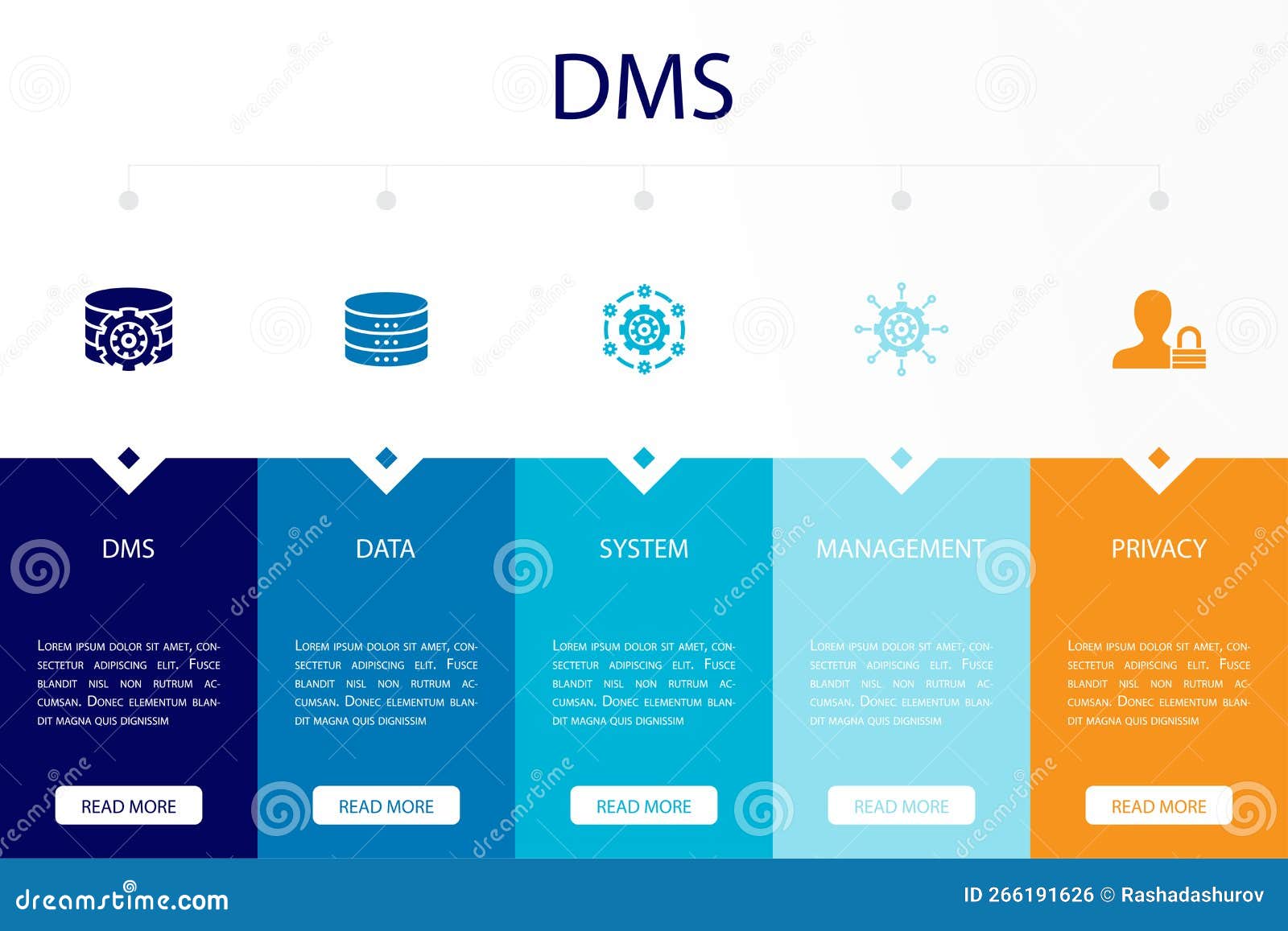 DMS, Data, System, Management, Privacy Stock Illustration ...