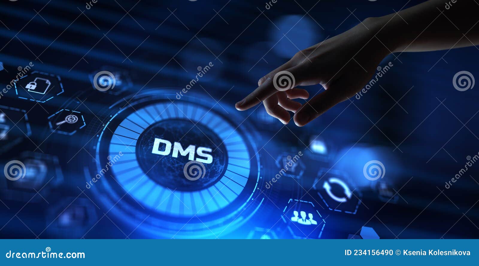 DMS Document Management System Business Automation Technology Concept ...