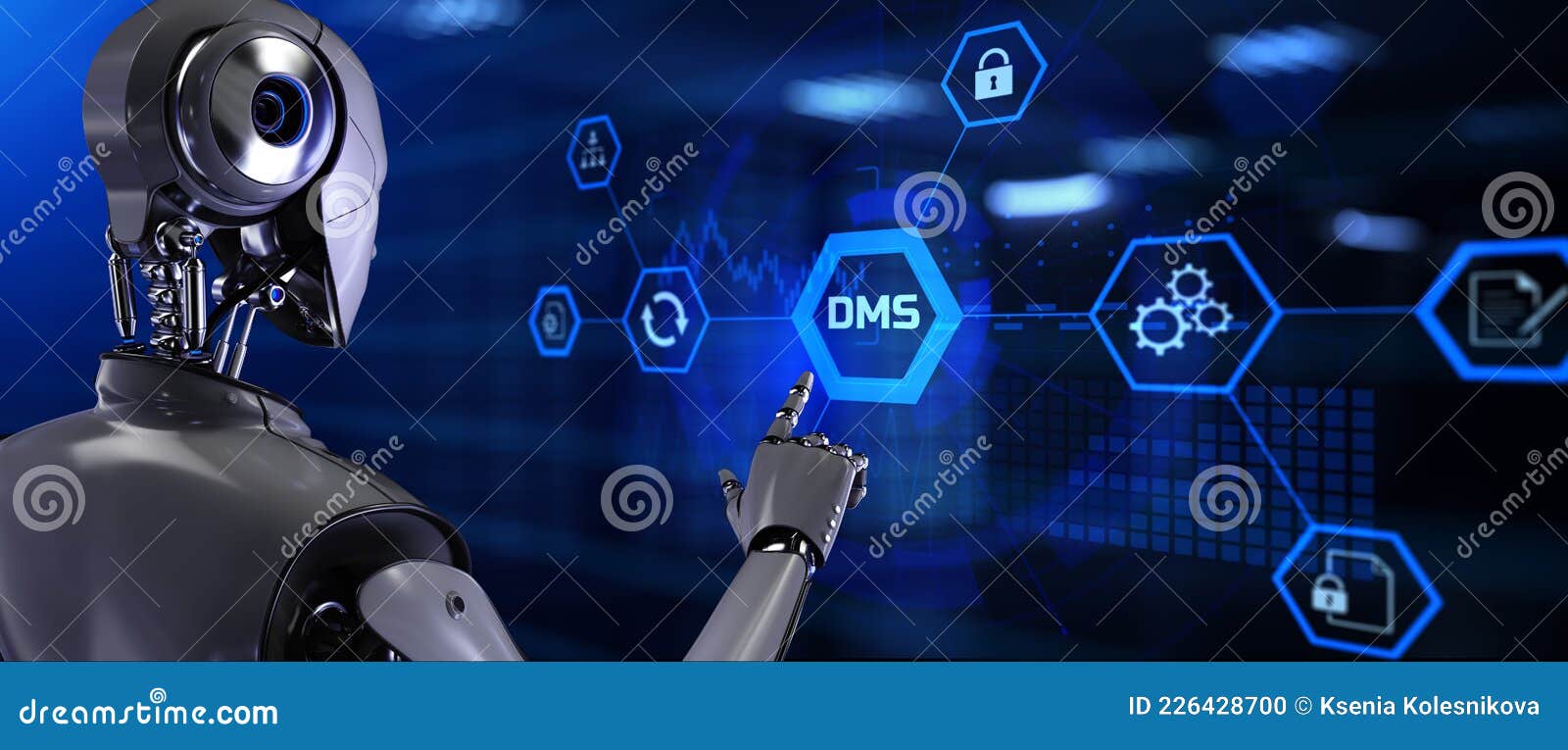 DMS Document Management System Business Process Automation RPA Concept ...