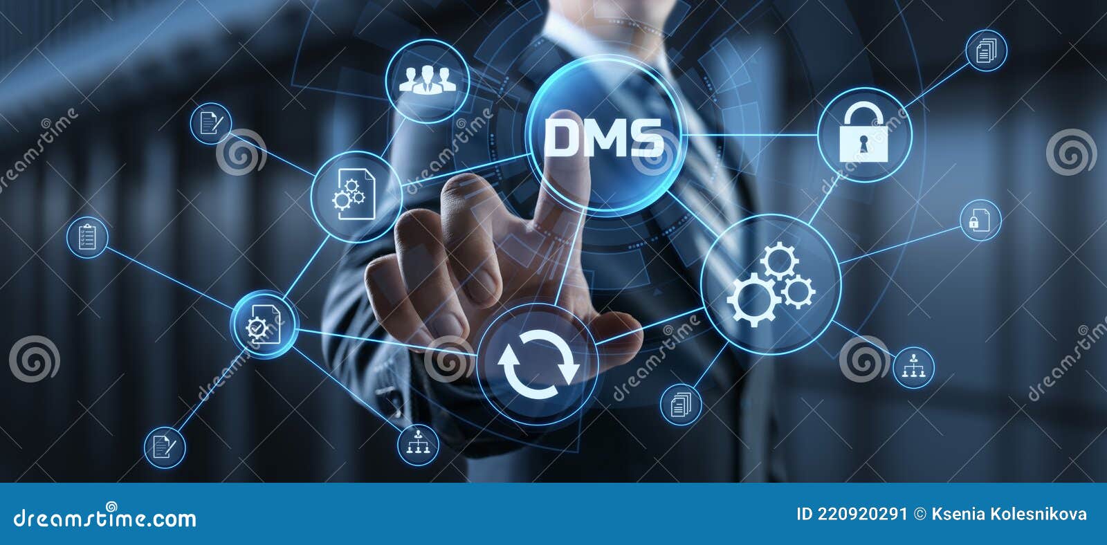 DMS Document Management System Business Technology Concept Stock Image ...