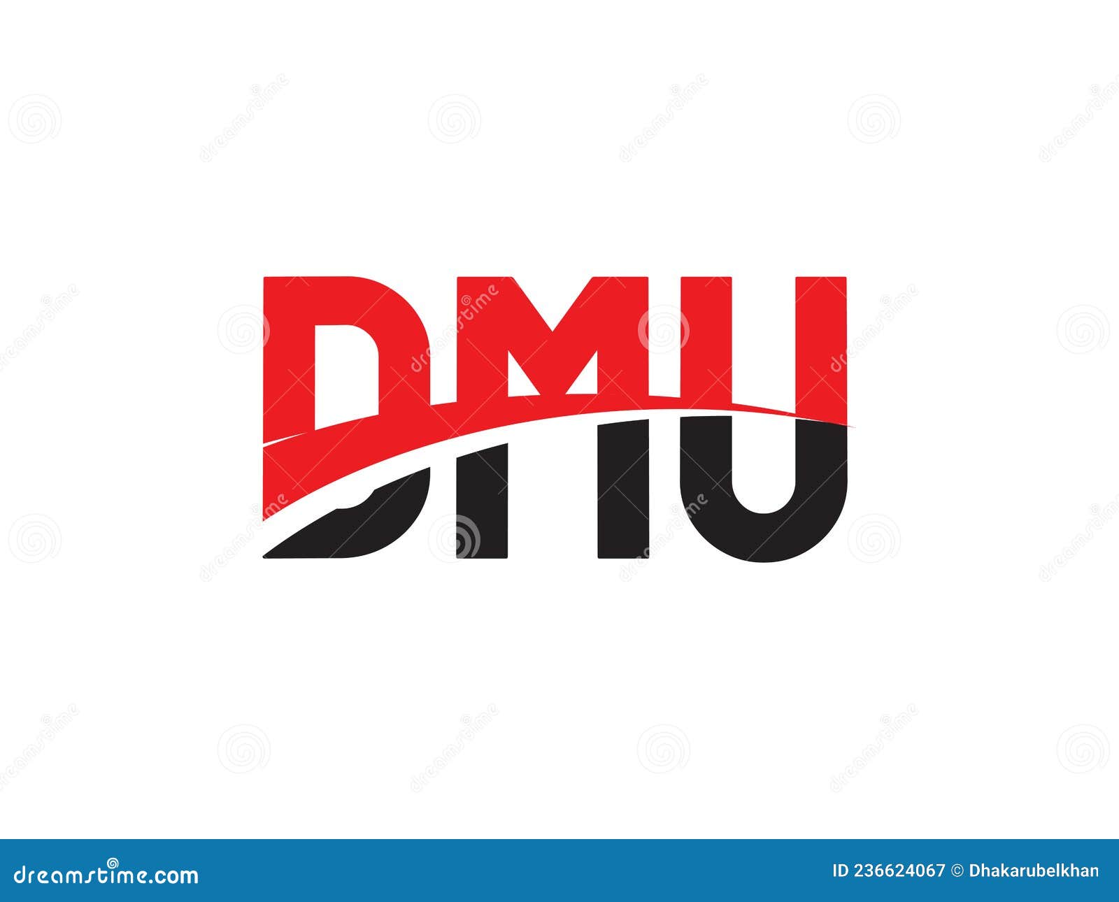 DMU Letter Initial Logo Design Vector Illustration Stock Vector ...