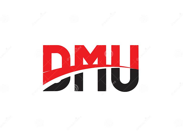 DMU Letter Initial Logo Design Vector Illustration Stock Vector ...