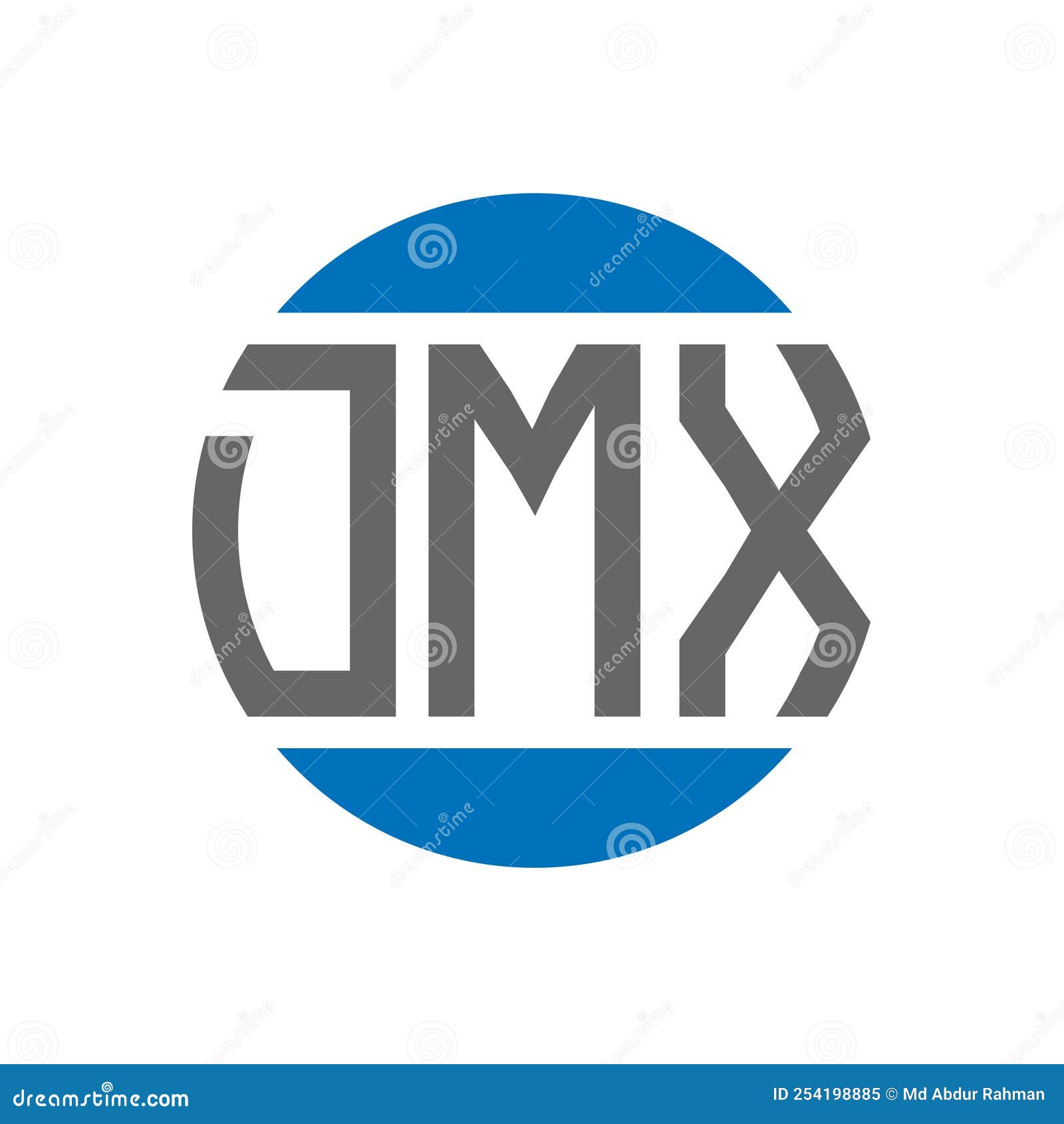 DMX Letter Logo Design on White Background. DMX Creative Initials ...