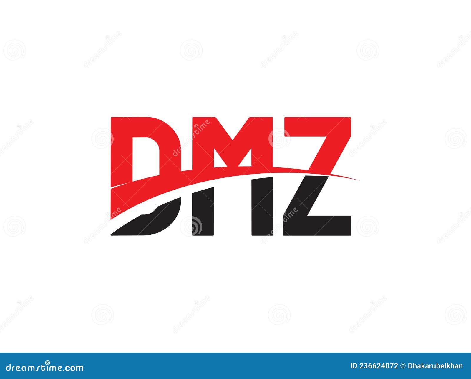 DMZ Letter Initial Logo Design Vector Illustration | CartoonDealer.com ...