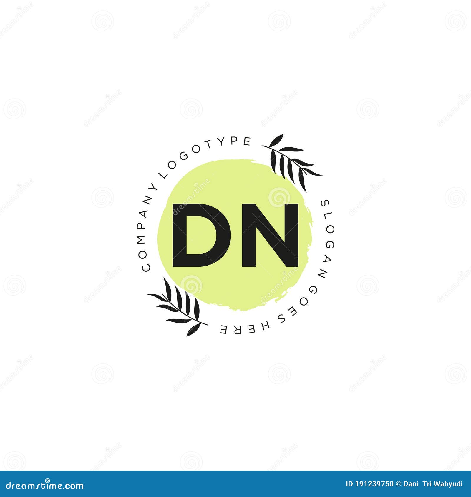 DN Letter Logo Icon Design Template Elements Stock Vector ...