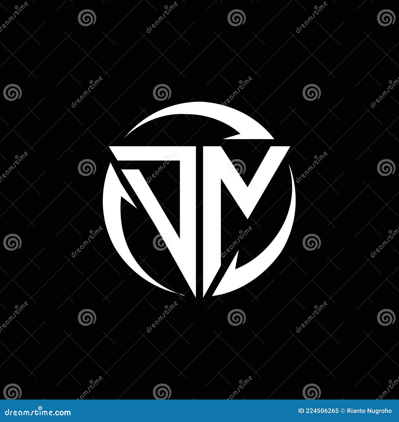 DN Logo Monogram Design Template Stock Vector - Illustration of graphic ...